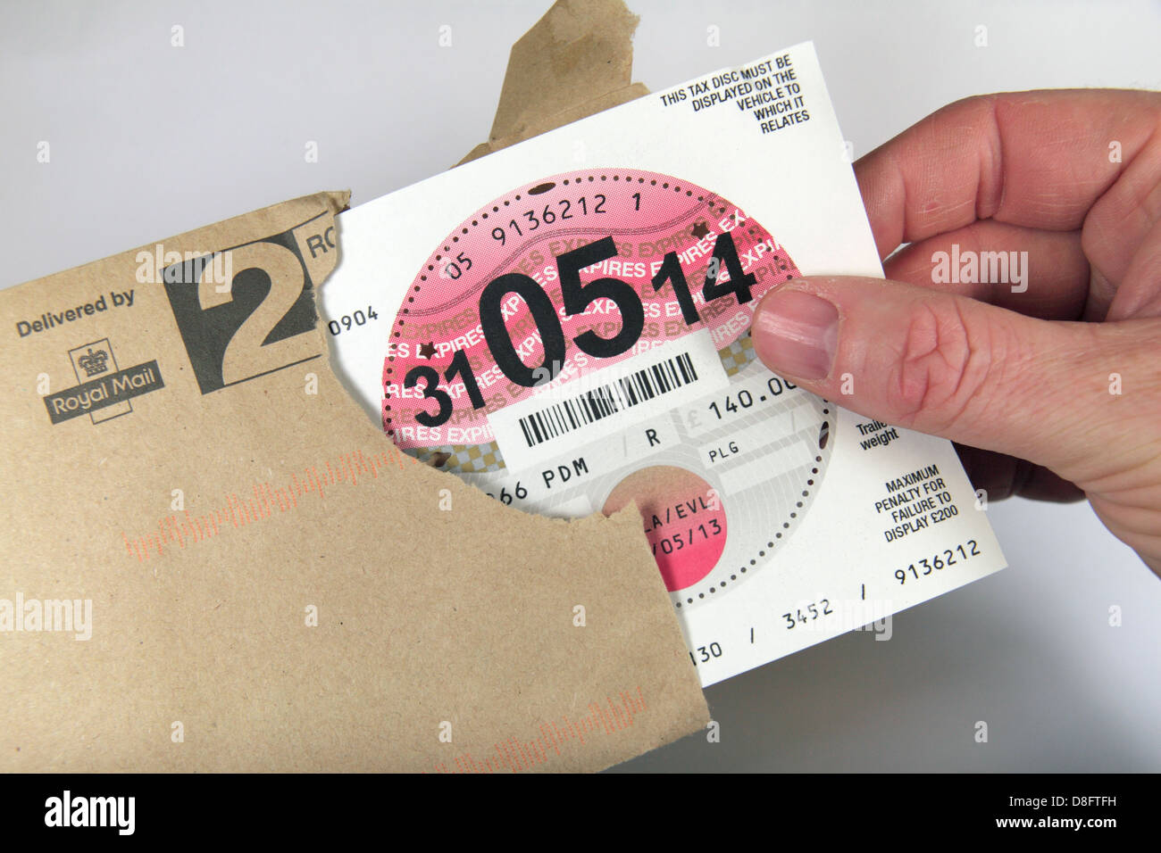 Car tax disc uk hi-res stock photography and images - Alamy