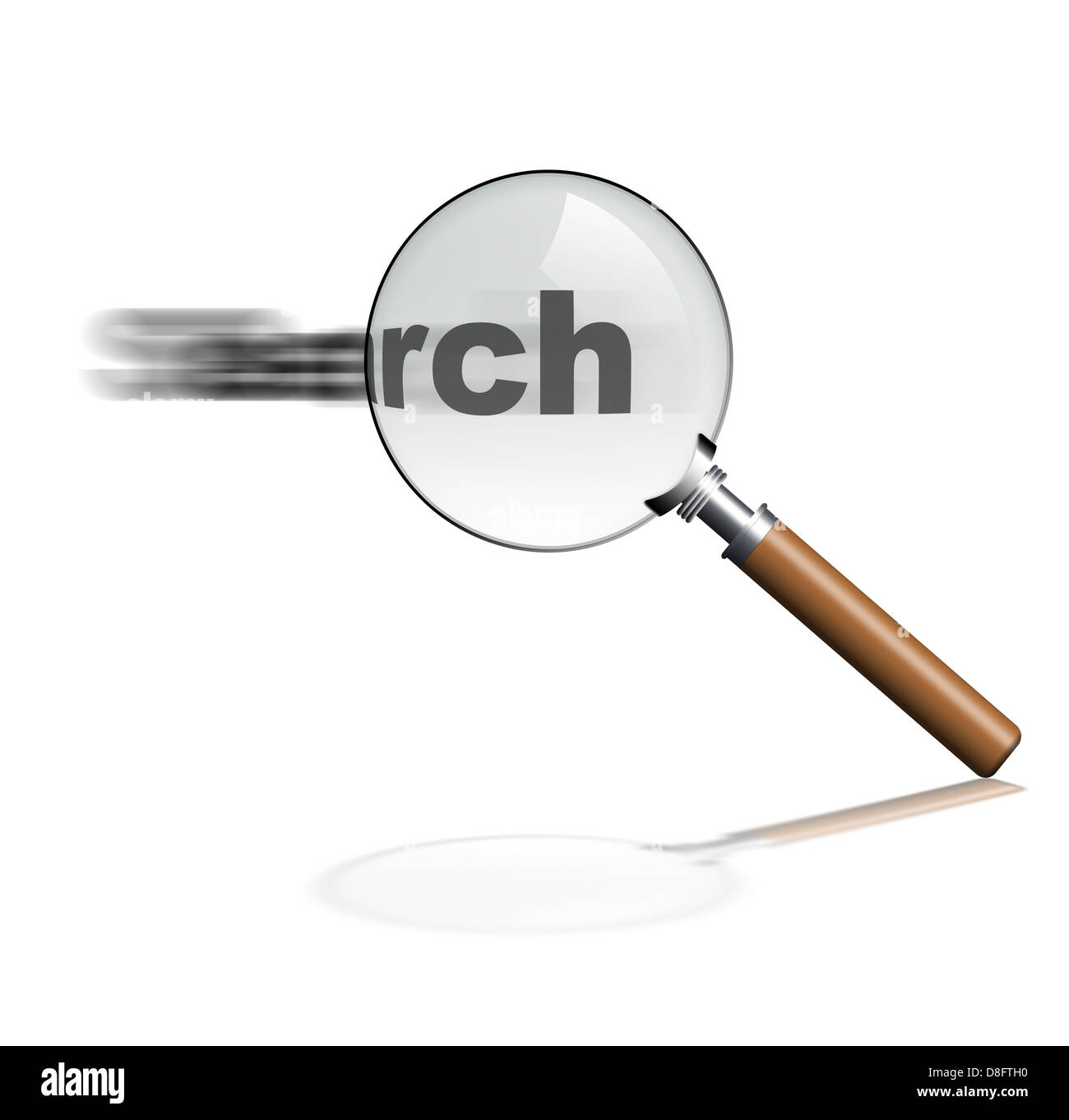 Magnifier and search Stock Photo - Alamy