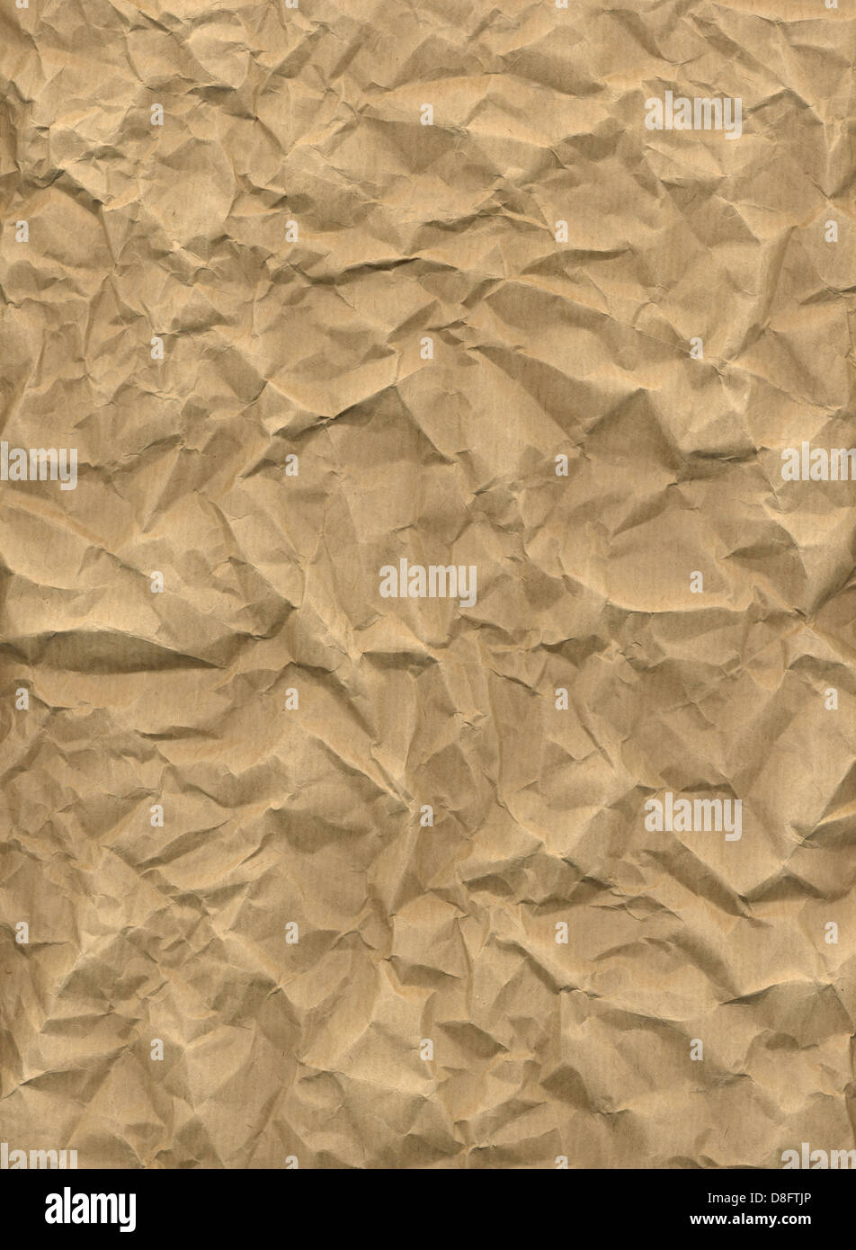 Crumpled kraft paper in HD Stock Photo - Alamy
