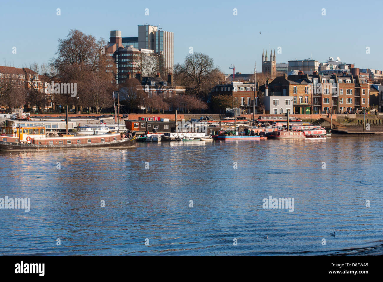 Lower Mall Hammersmith London England Stock Photo - Alamy