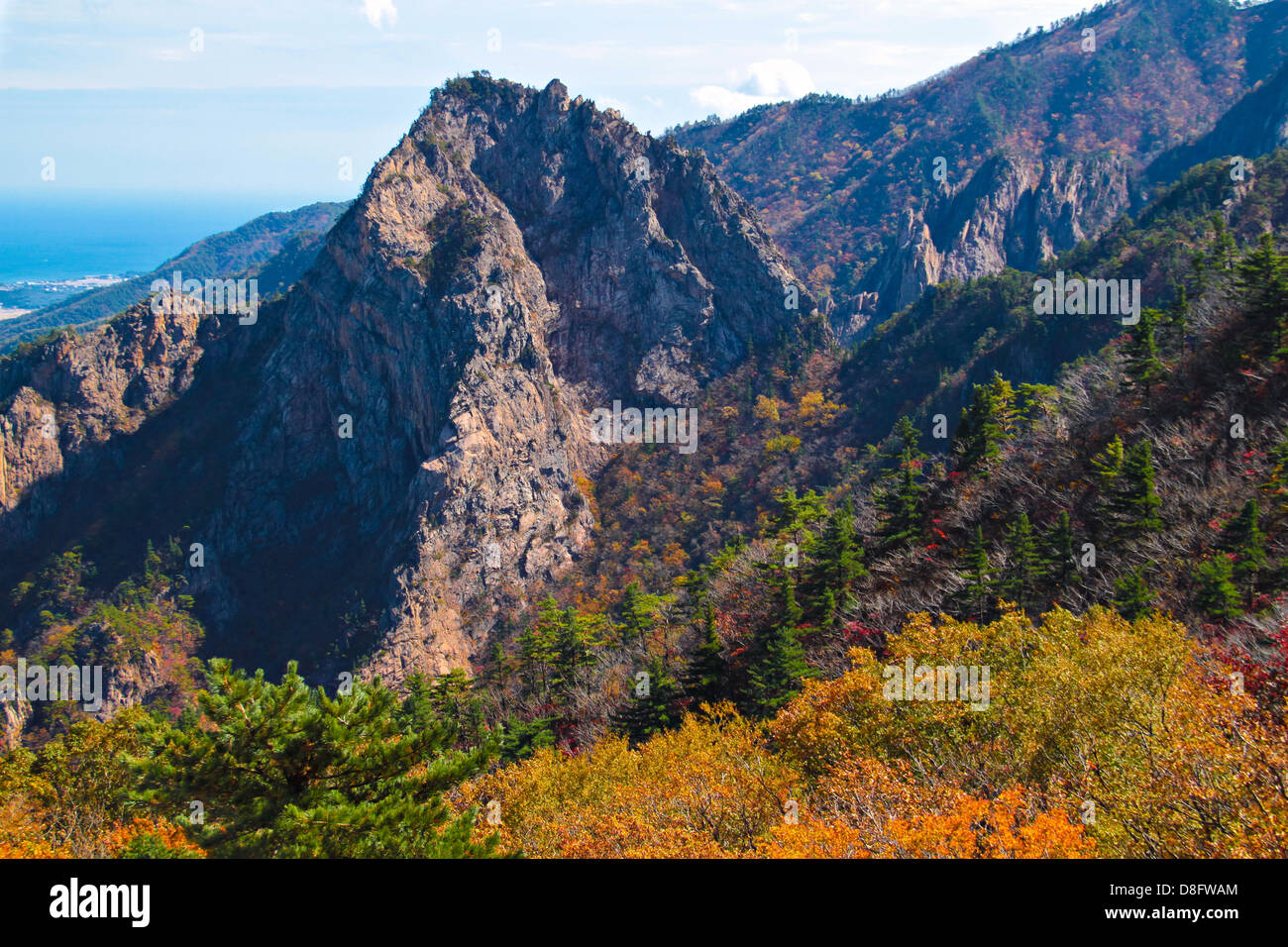 Seoraksan mountain range at south Korea Stock Photo - Alamy