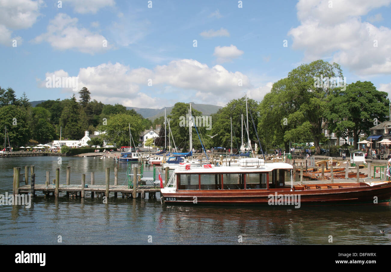 Waterhead Lake Windermere Ambleside Cumbria England UK Stock Photo - Alamy