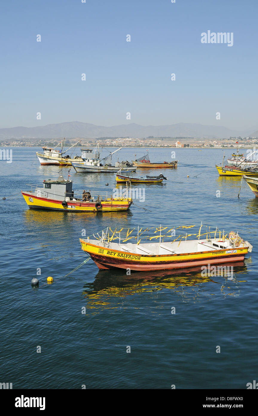 Colourful fishing boats Stock Photo - Alamy