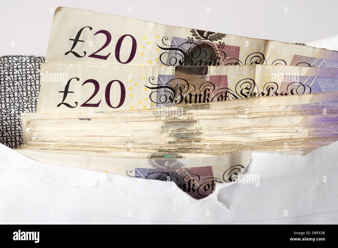 £20 (£1000) in envelope Stock Photo - Alamy