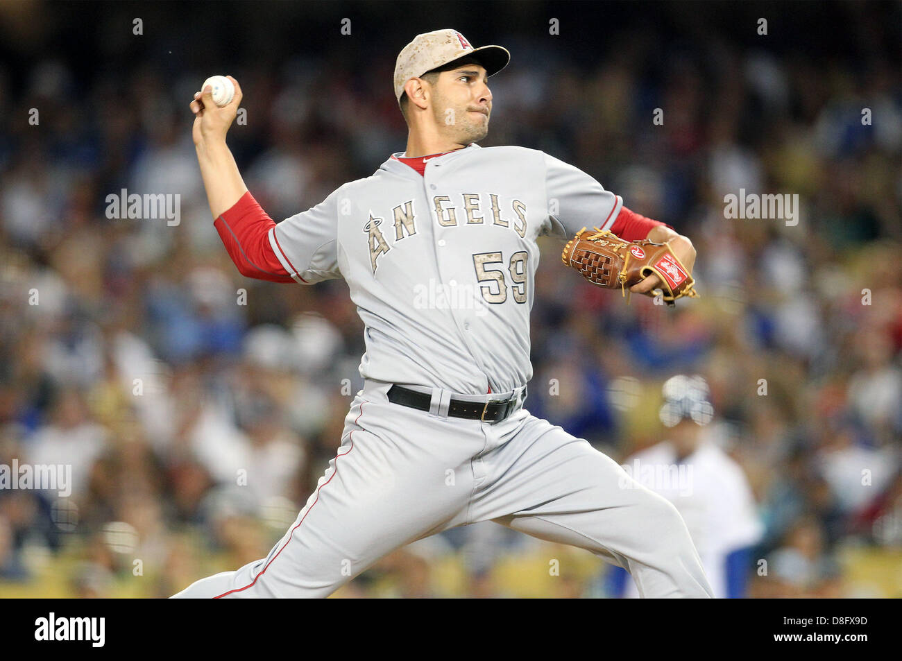 Los Angeles, California, USA. 27th May 2013. Los Angeles Angels relief ...
