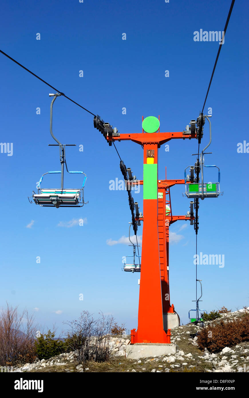 Ski lift chairs hi-res stock photography and images - Alamy