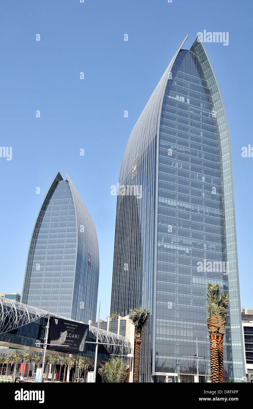 futuristic buildings Dubai UAE Stock Photo - Alamy