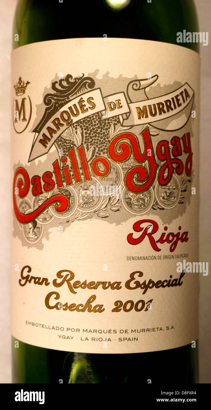 Castillo Ygay Gran Reserva 2001 Spanish Rioja Marques de Murrieta Wine ...