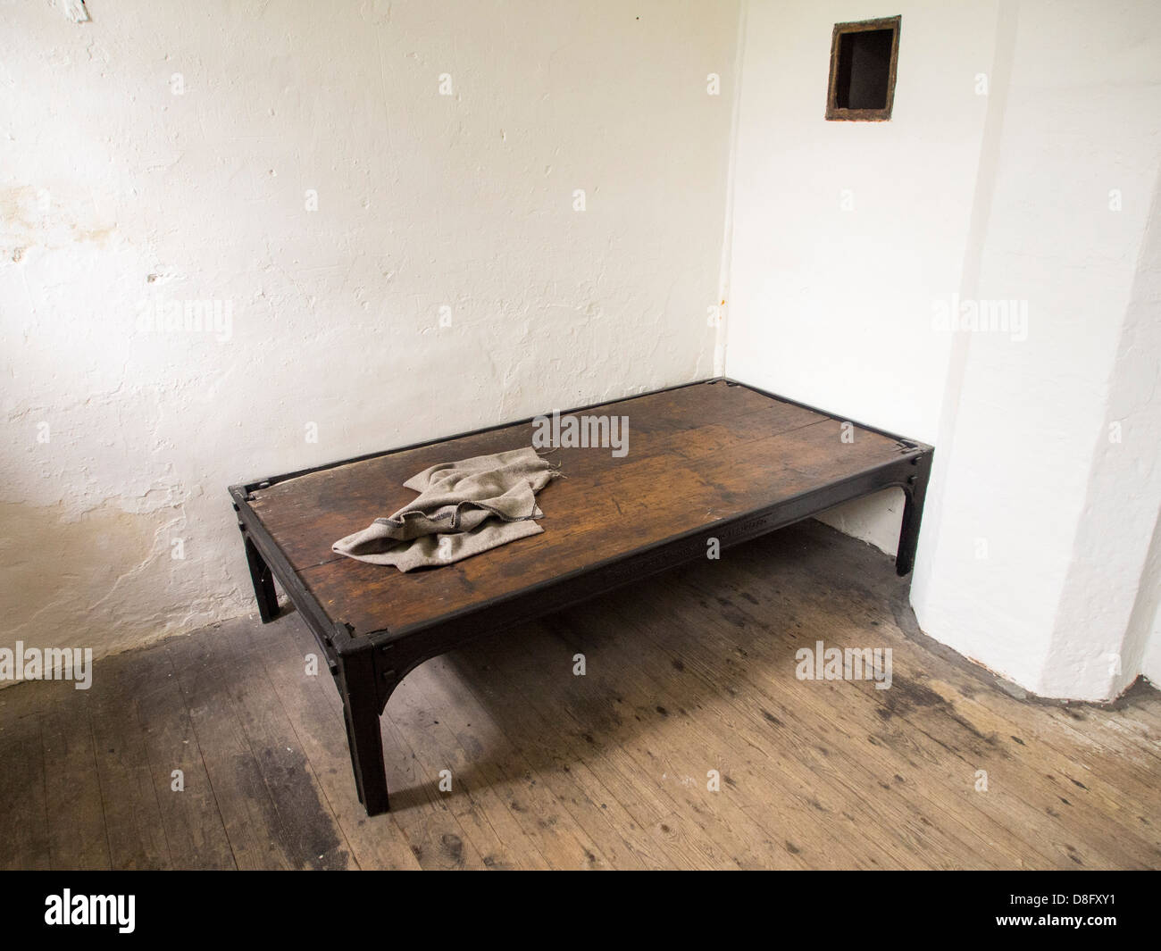 A prison cell at Beaumaris Gaol, Anglesey, Wales, UK Stock Photo - Alamy