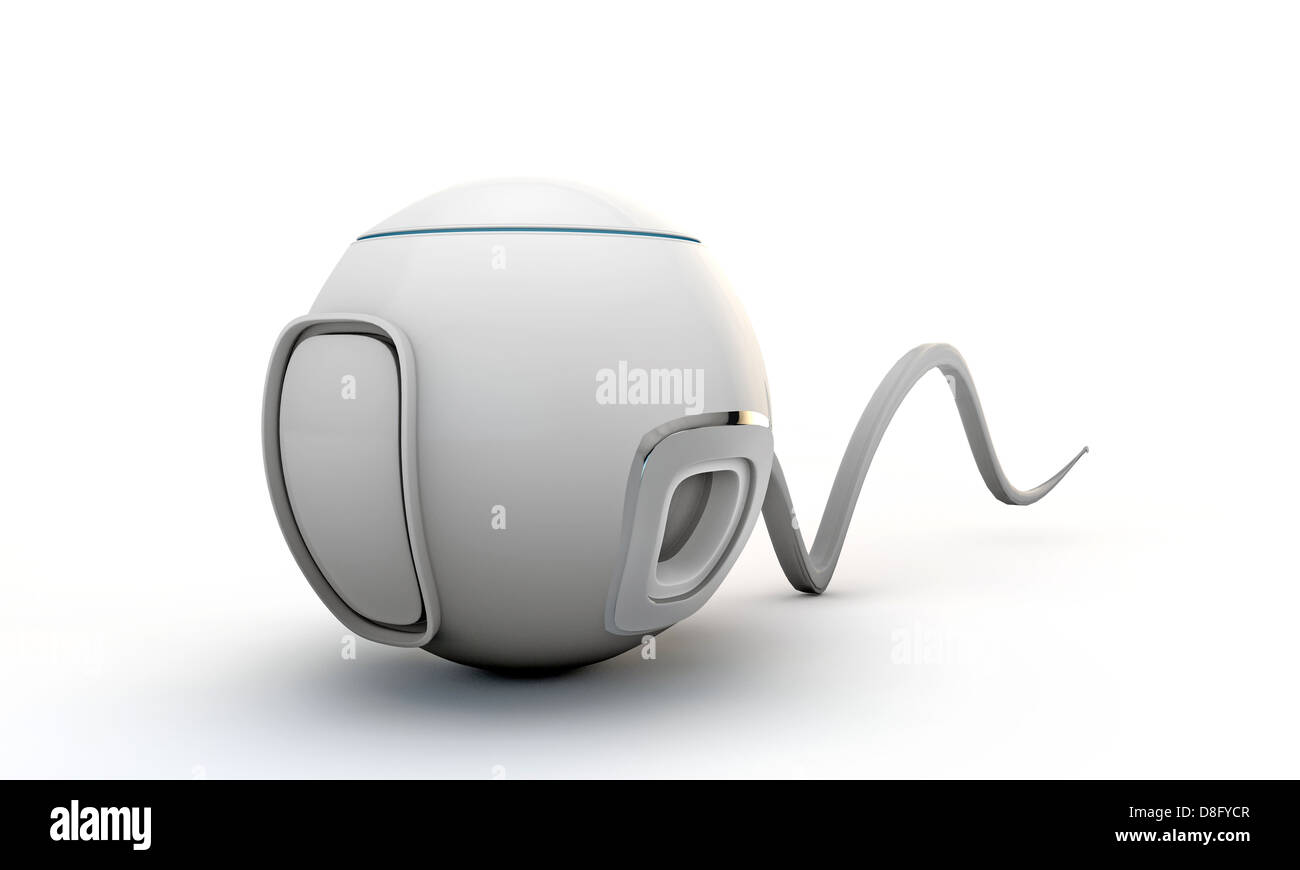 futuristic capsule isolated on white background Stock Photo - Alamy