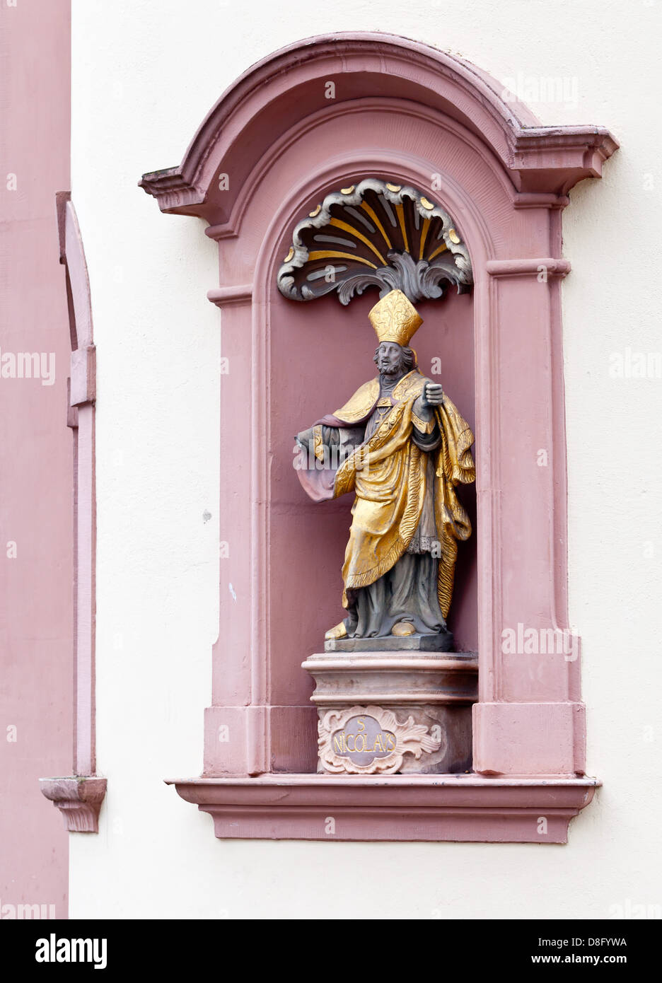 Trier/ Treves: Saint Nicolas statue at the Porta Nigra, Rhineland ...