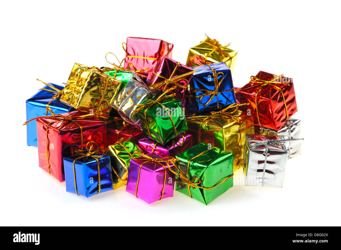 Set of gifts in boxes Stock Photo - Alamy