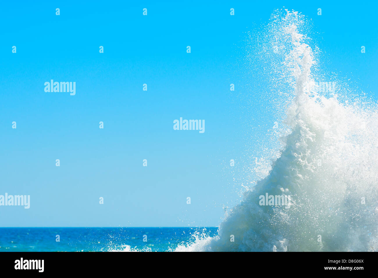 Sea gale producing of water splash Stock Photo - Alamy