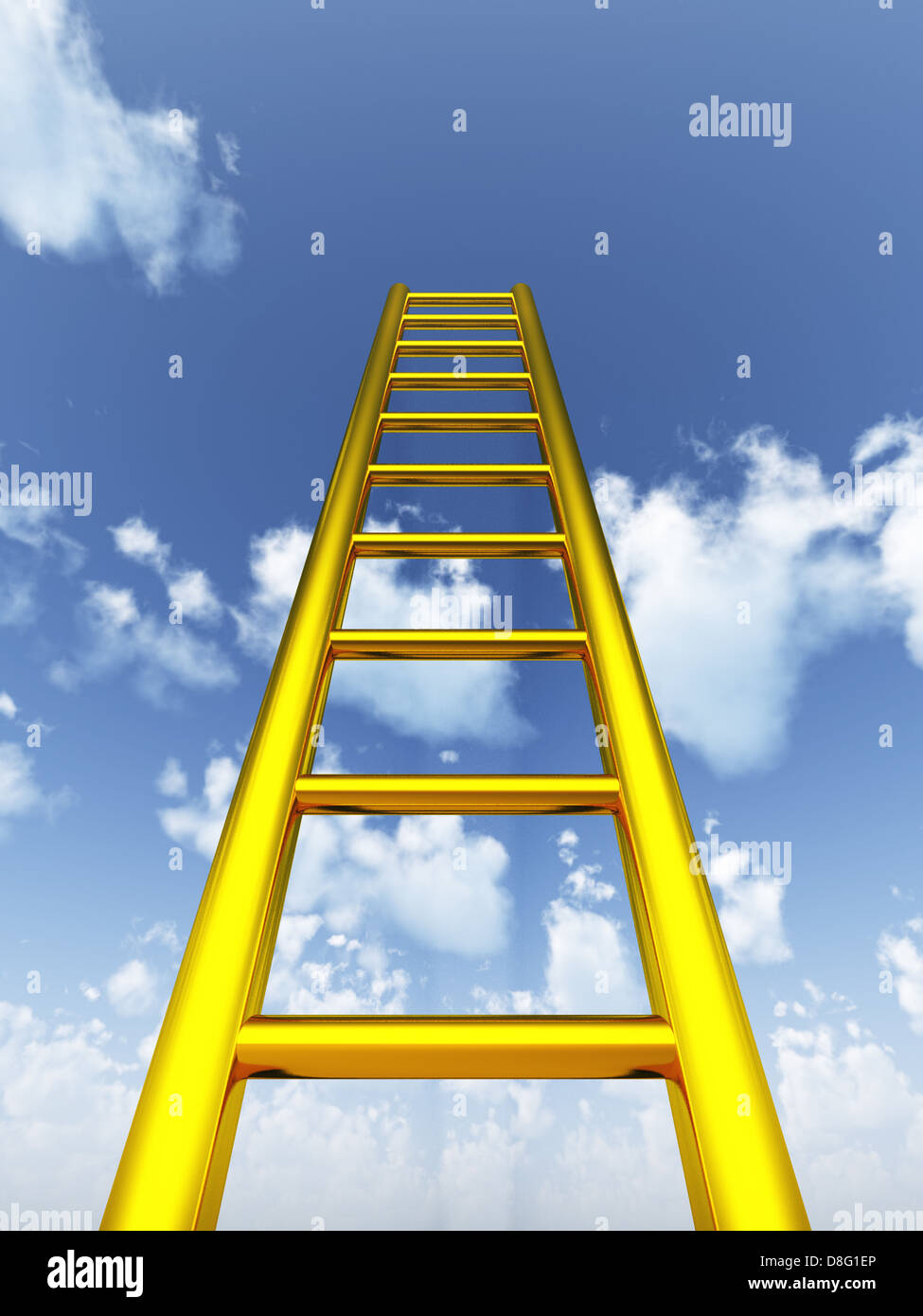 gold ladder in the sky Stock Photo - Alamy