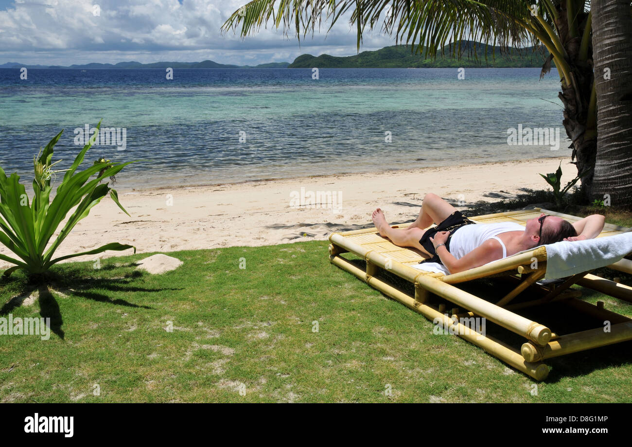 relax by the sea Stock Photo - Alamy