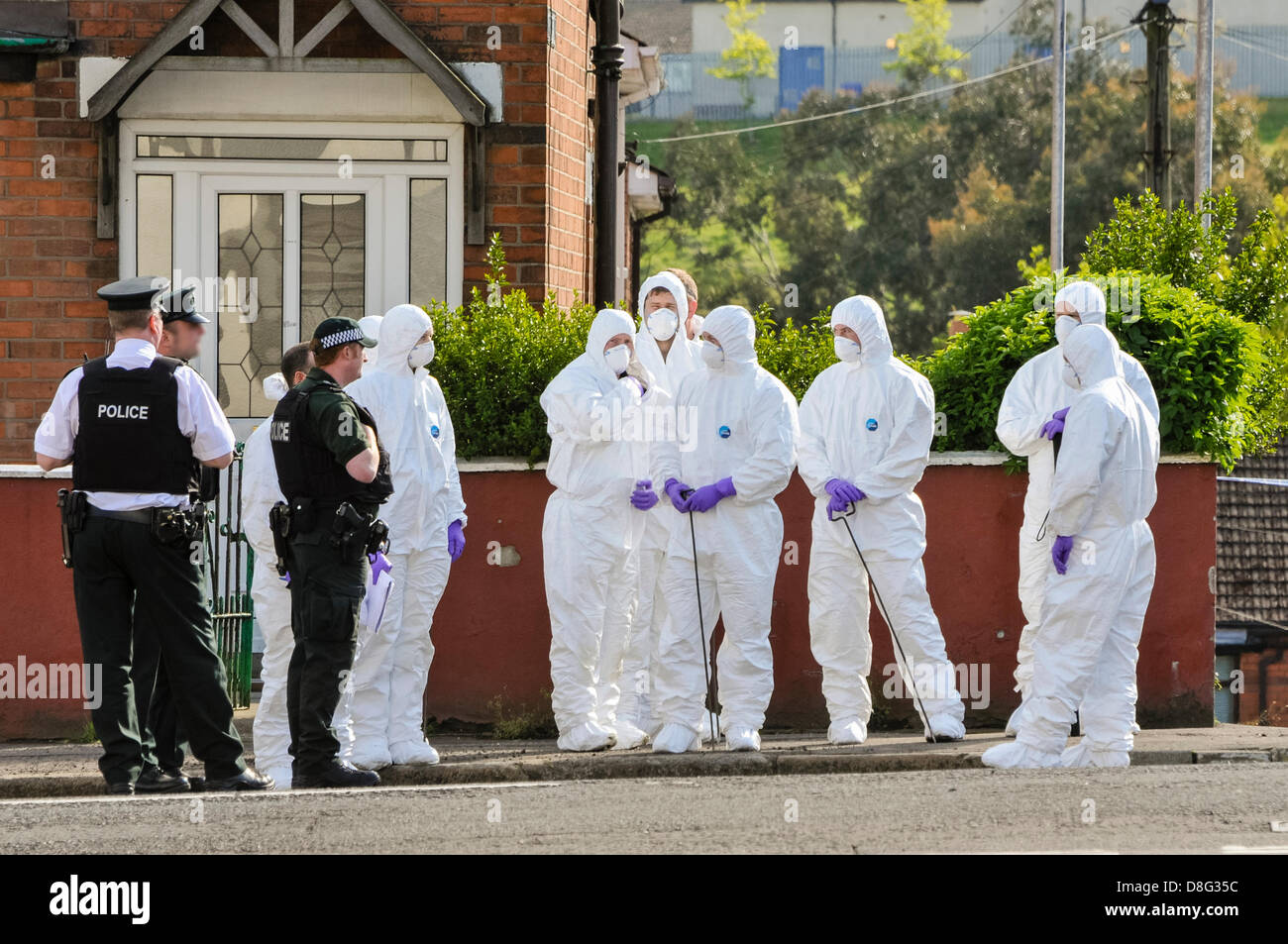 Crime scene suits hi-res stock photography and images - Alamy