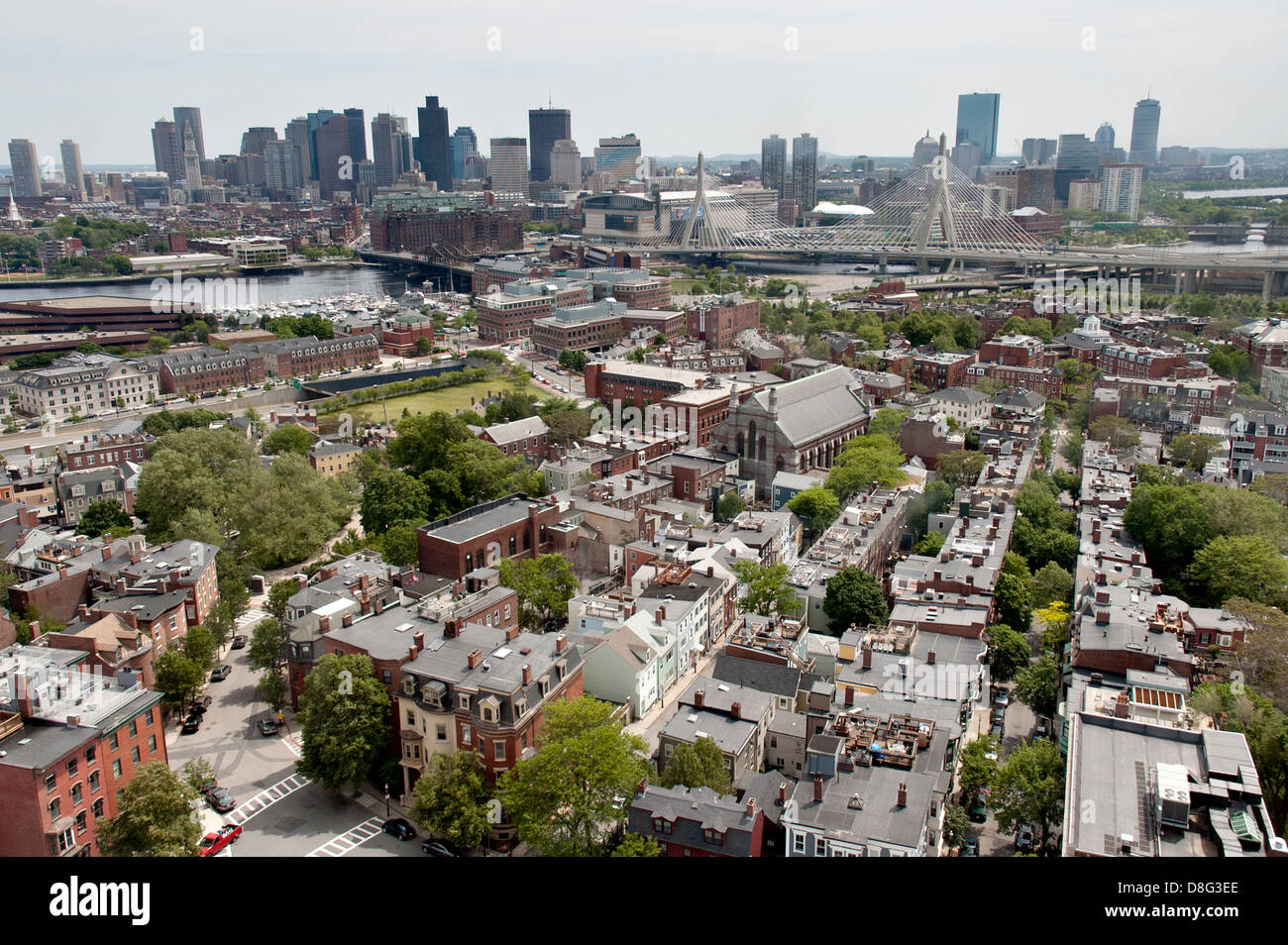 An aerial view of Boston Massachusetts Stock Photo - Alamy