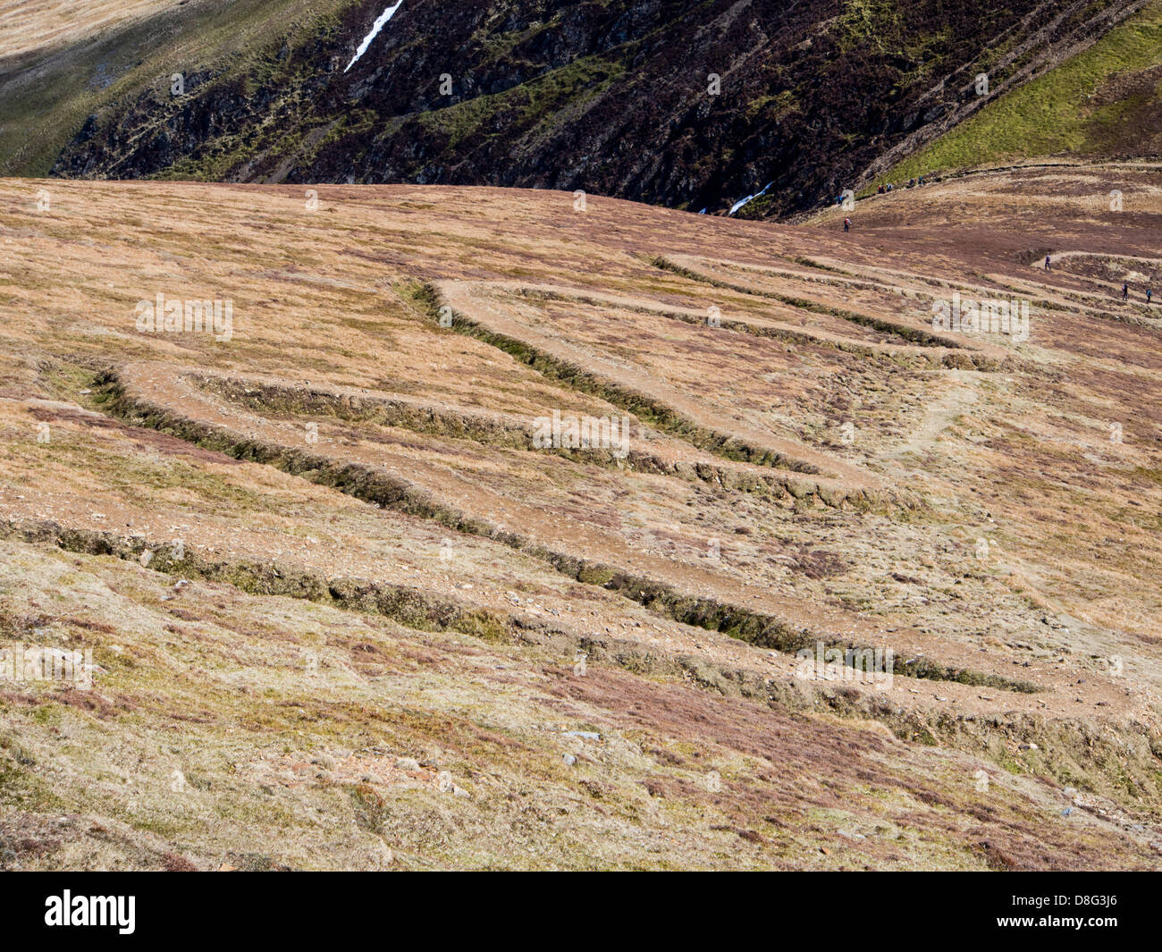 A raised footpath to counteract footpath erosion on Sail in the Lake ...