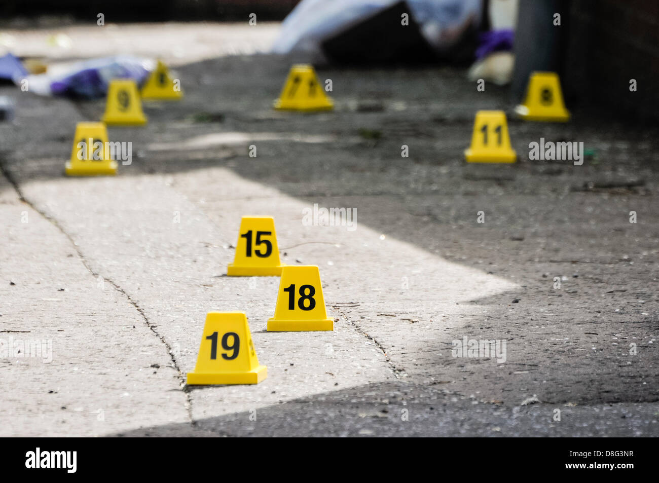Evidence numbers hi-res stock photography and images - Alamy