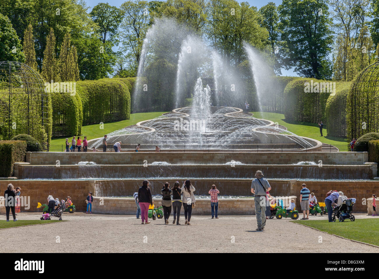 Grand Cascade at Alnwick Gardens Stock Photo - Alamy