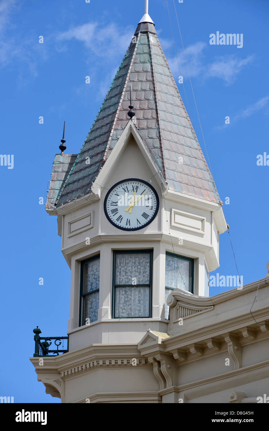 The clocktower of the historic Geiser Grand Hotel in Baker City, Oregon ...