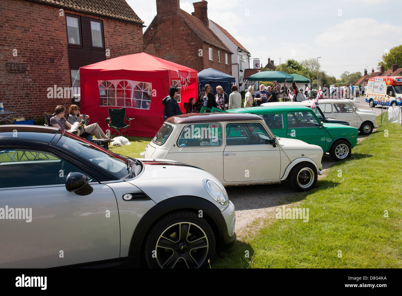 Mini cars at The Wellow Mayday festival Stock Photo - Alamy