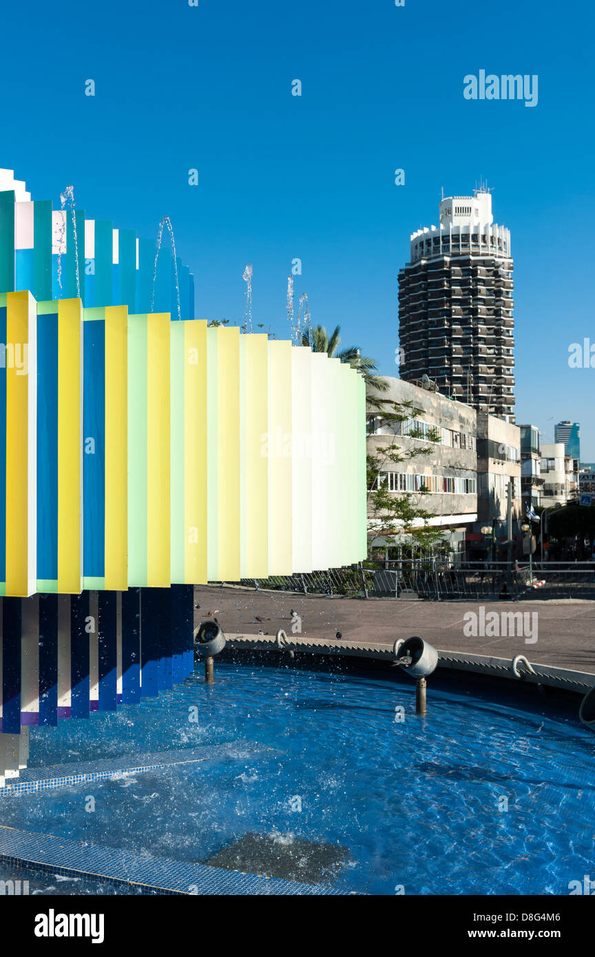 Israel, Tel Aviv - Dizengoff square fountain Stock Photo - Alamy