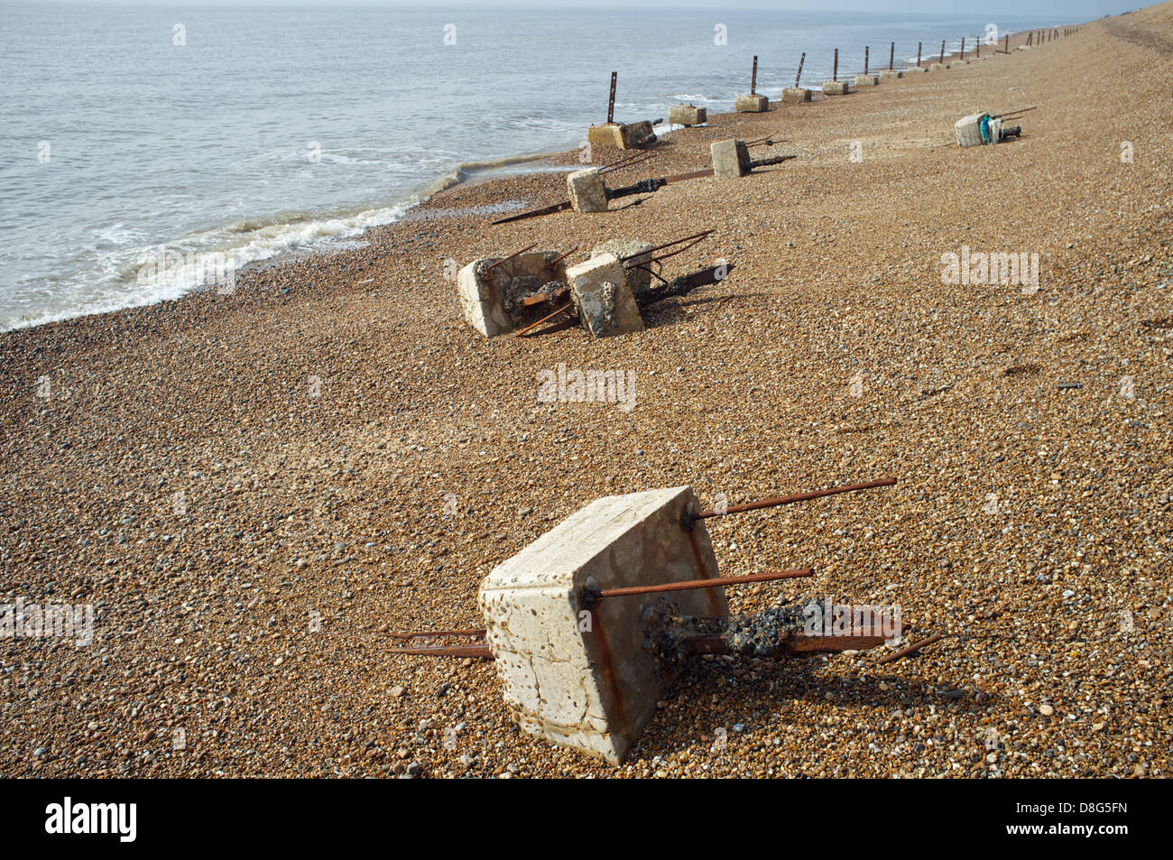 WW2 anti-invasion blocks Stock Photo - Alamy