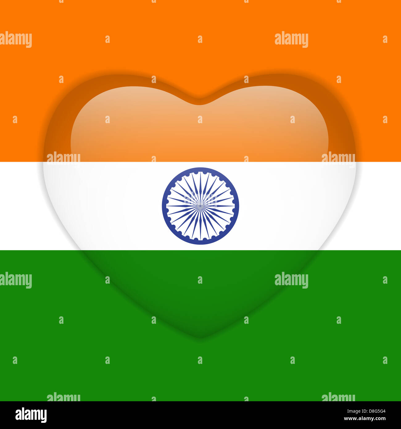 Vector - India Flag Heart Glossy Button Stock Photo - Alamy