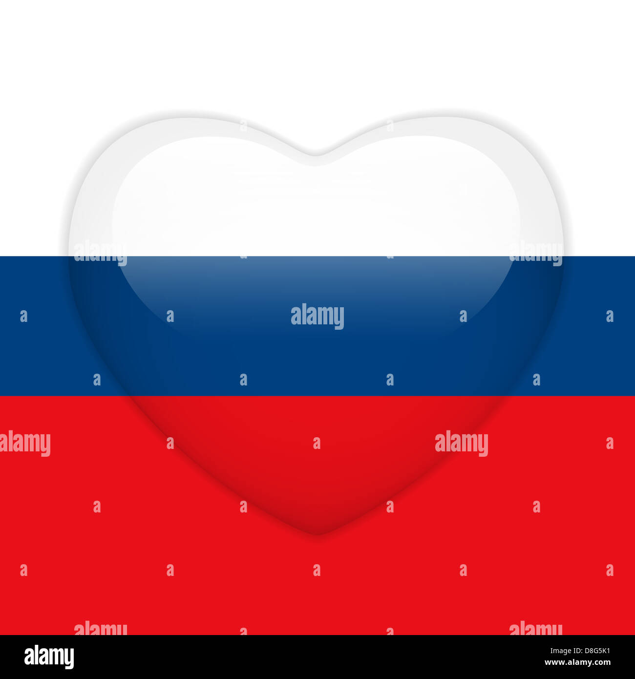 Vector - Russia Flag Heart Glossy Button Stock Photo - Alamy