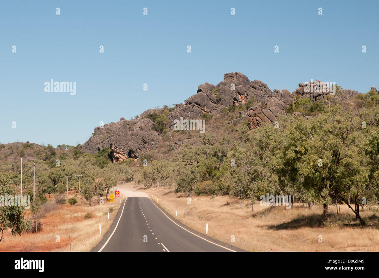 Outback Highway near Chillagoe, Queensland Australia Stock Photo - Alamy