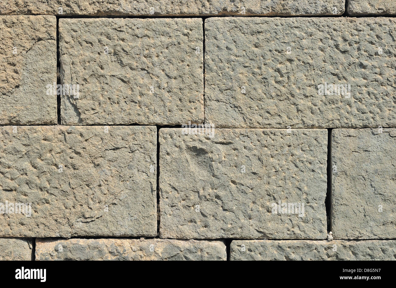 Stone blocks wall Stock Photo - Alamy