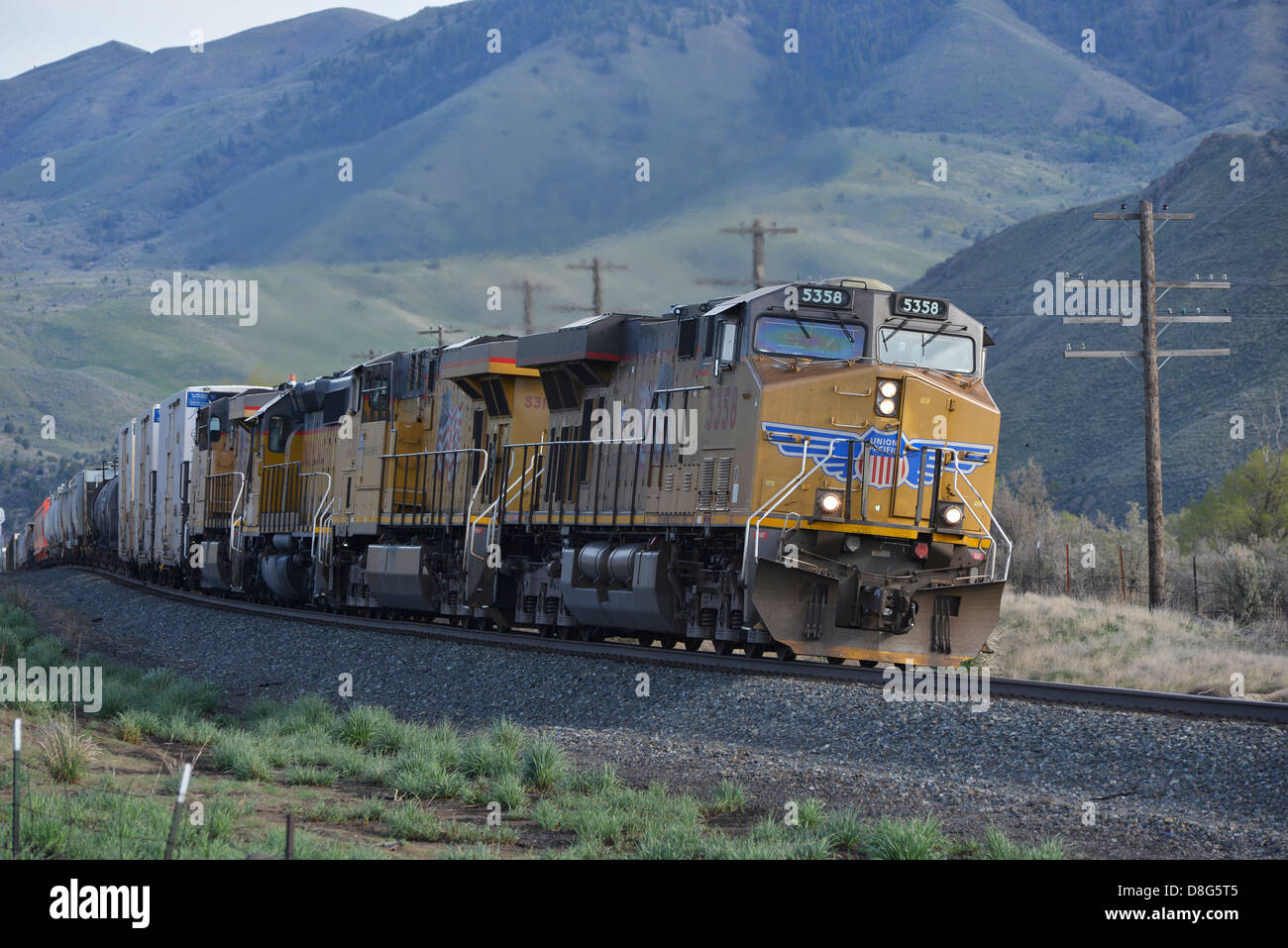 Union pacific freight train in hi-res stock photography and images - Alamy