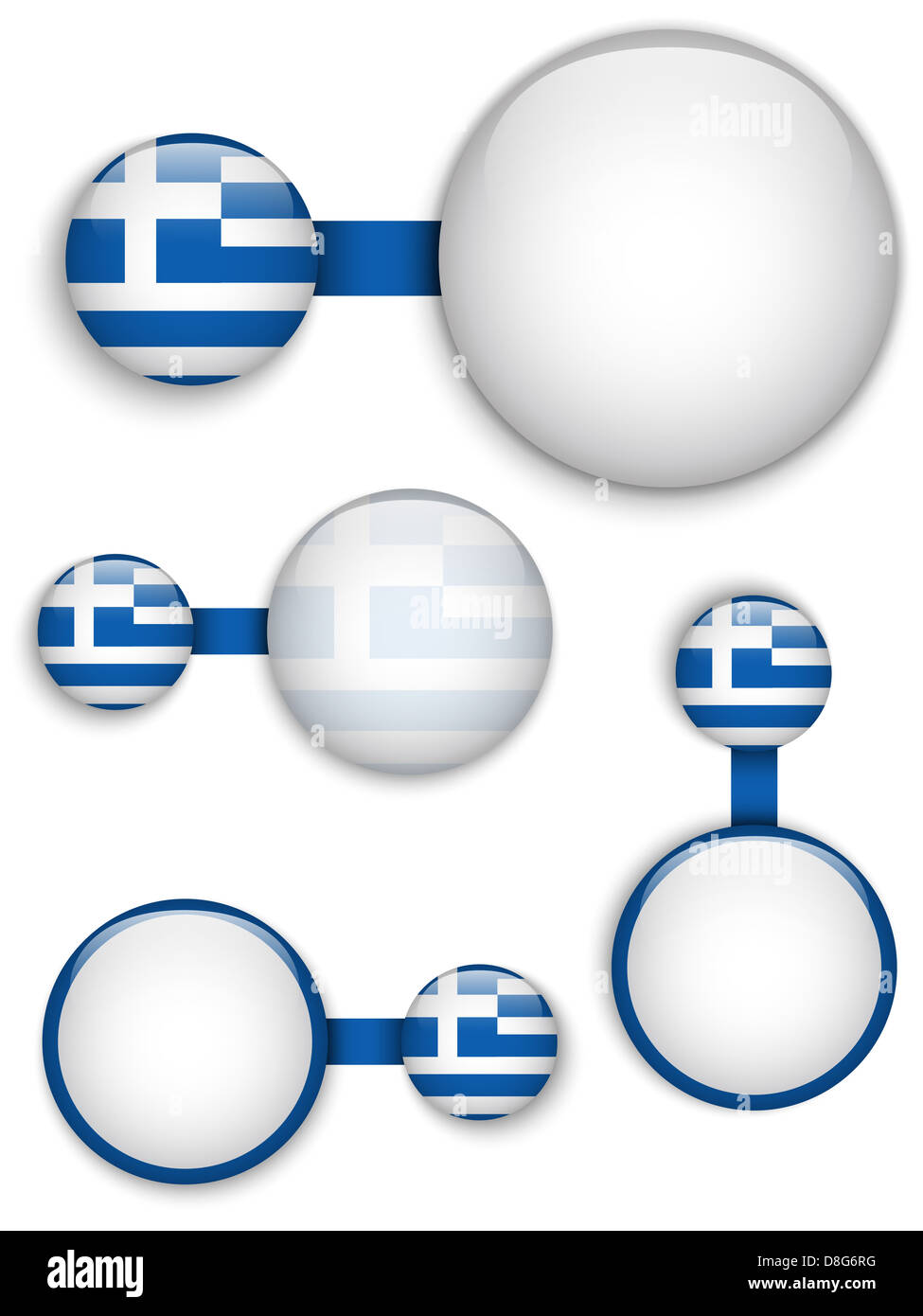 Vector - Greece Country Set of Banners Stock Photo - Alamy