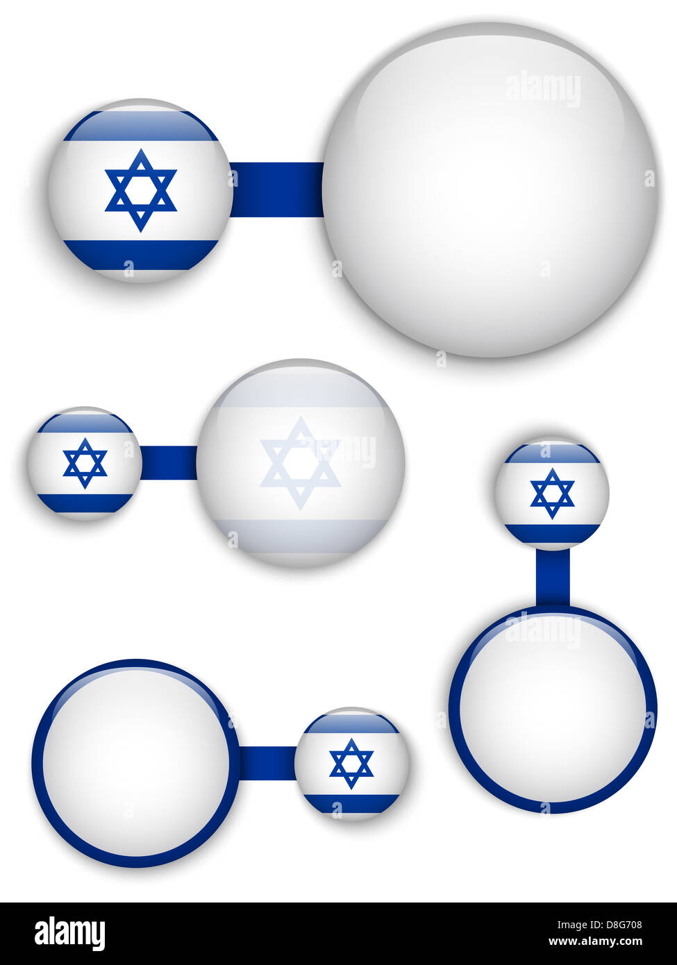 Vector - Israel Country Set of Banners Stock Photo - Alamy