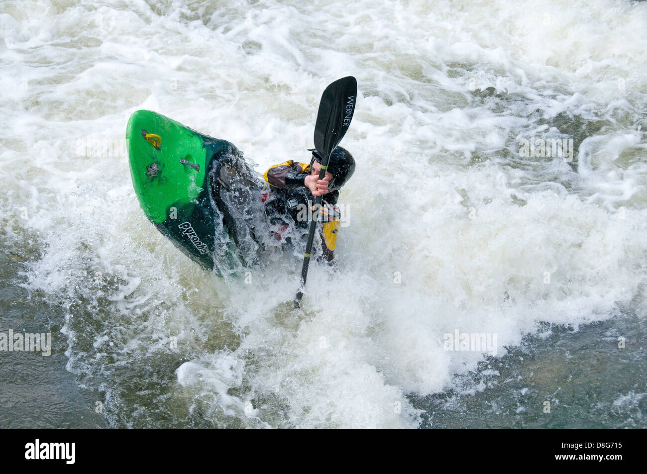 White water canoeing Stock Photo - Alamy