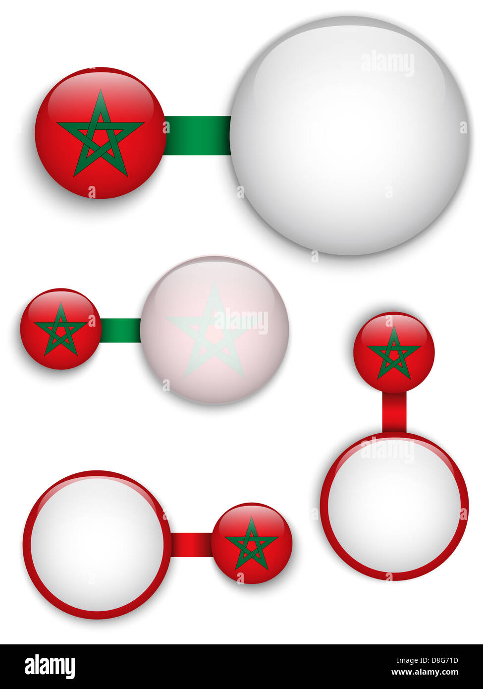 Vector - Morocco Country Set of Banners Stock Photo - Alamy