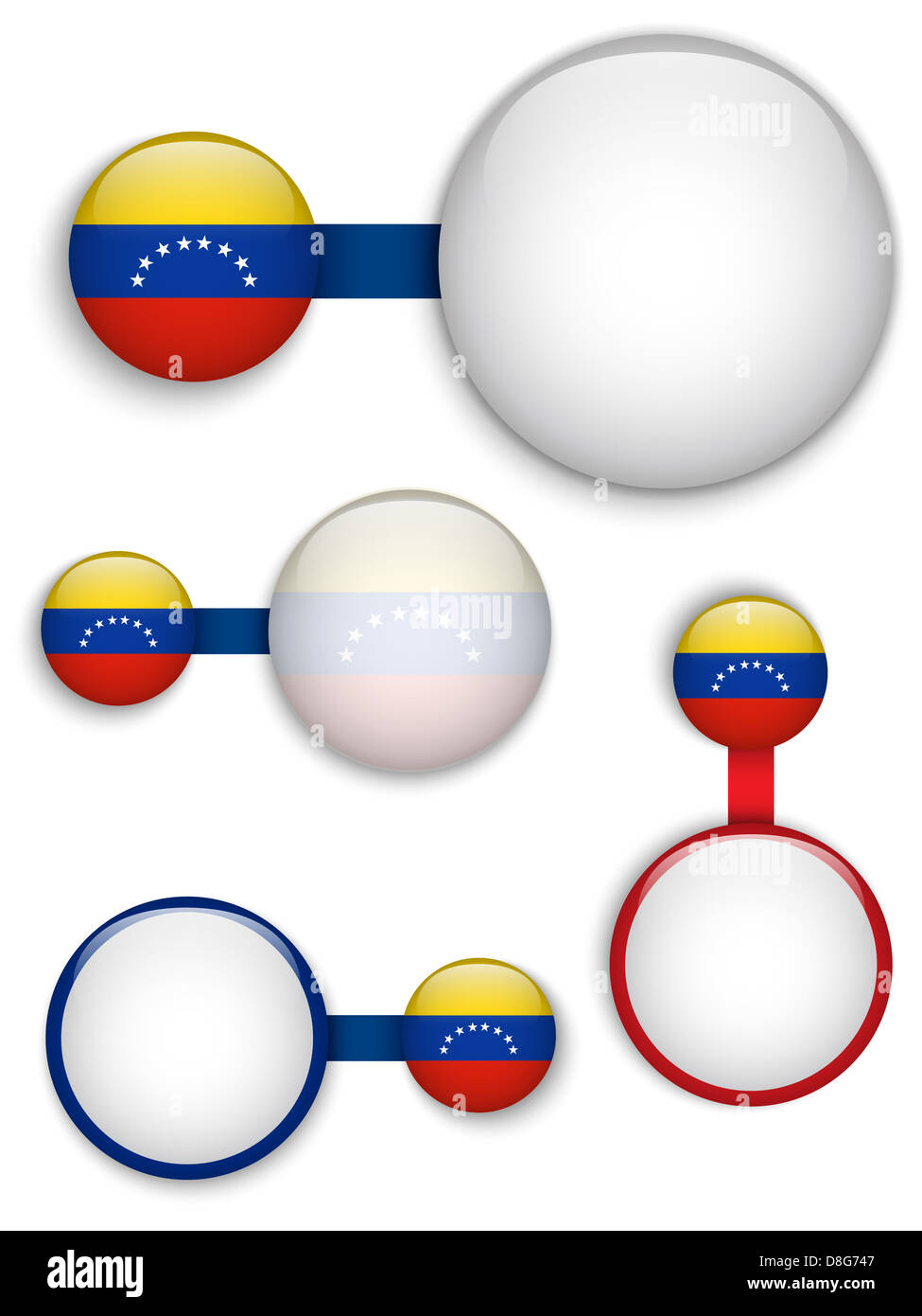 Vector - Venezuela Country Set of Banners Stock Photo - Alamy