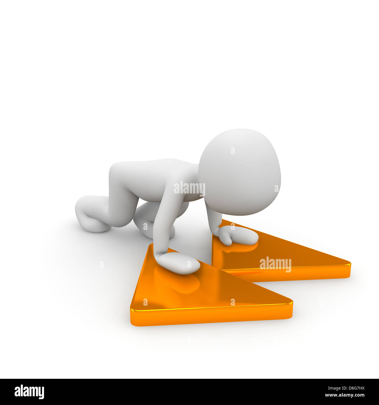 A character want a back to the beginning Stock Photo - Alamy