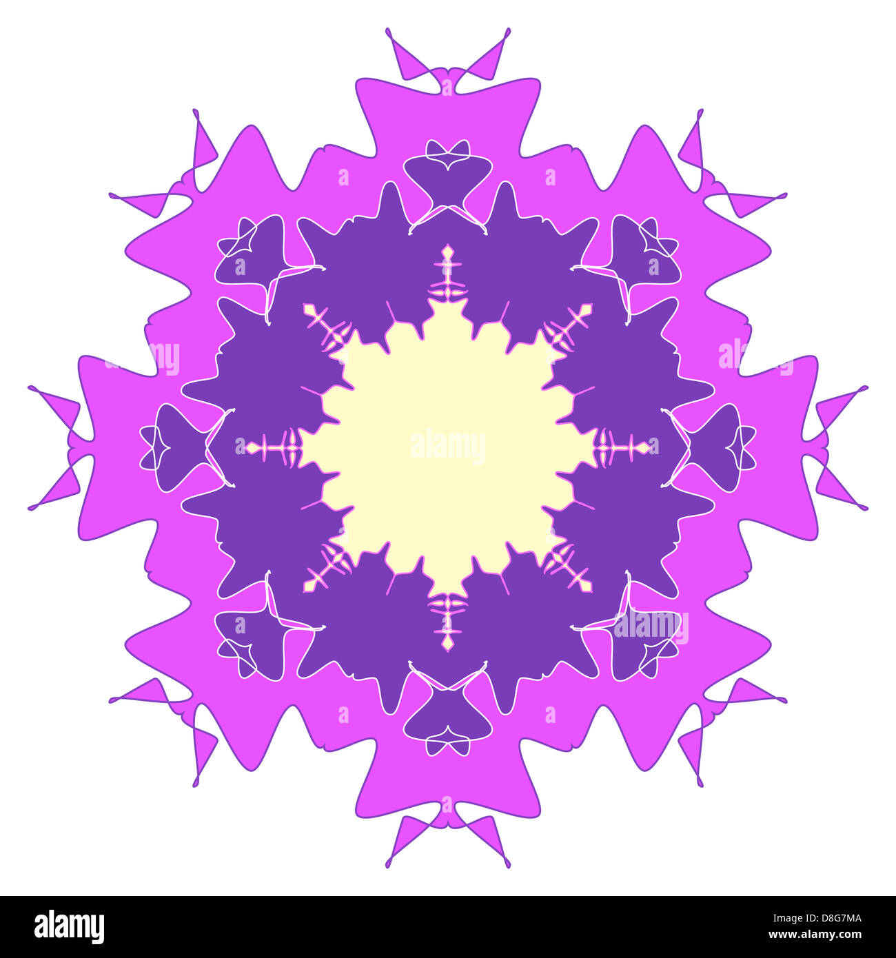 Artistic purple floral design Stock Photo - Alamy