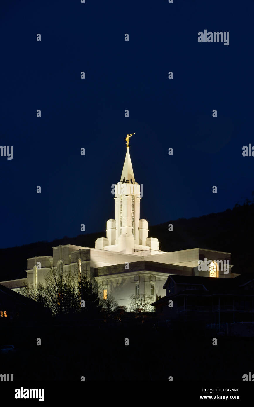 Mormon temple in Bountiful, Utah Stock Photo - Alamy