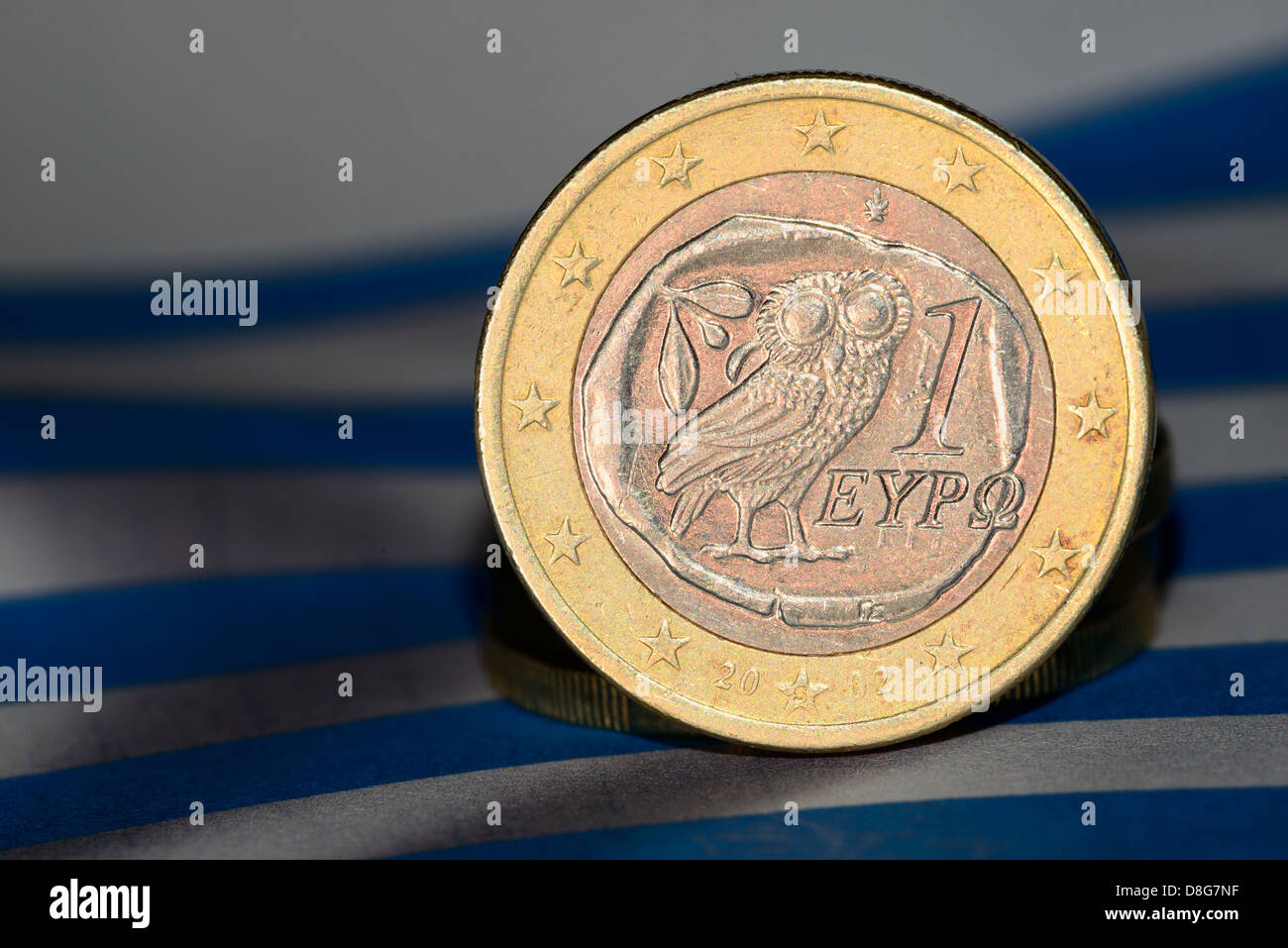 One greek Euro Stock Photo - Alamy