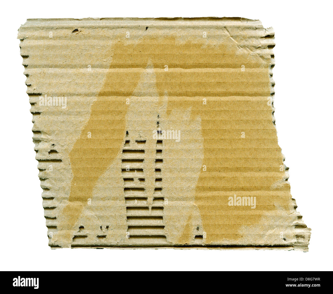 Torn cardboard isolated Stock Photo - Alamy