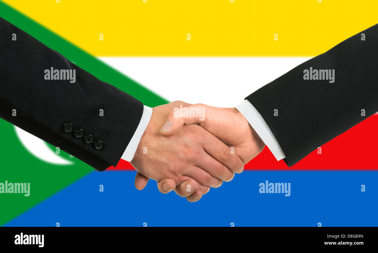 The Comoros flag Stock Photo - Alamy