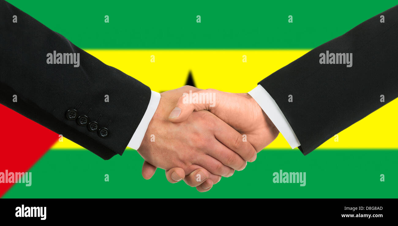 The São Tomé and Príncipe flag Stock Photo - Alamy