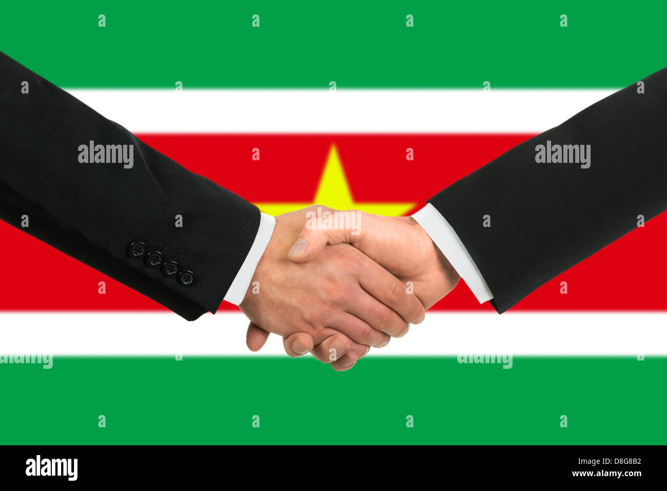 The Surinam flag Stock Photo - Alamy