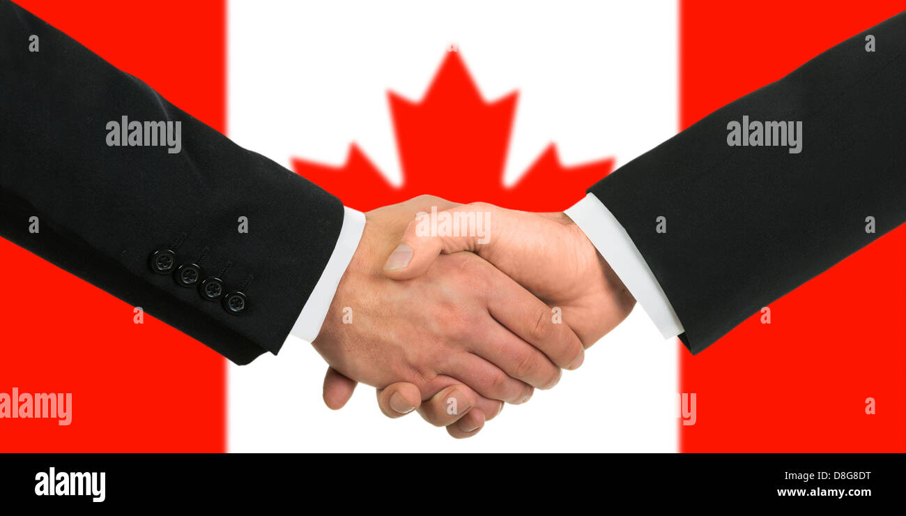 Canada team handshake hi-res stock photography and images - Alamy