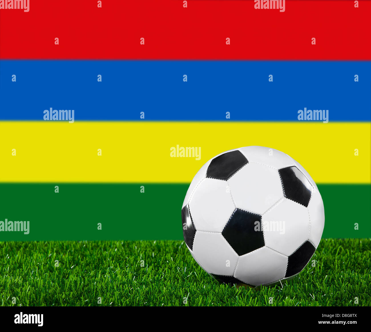 Flag mauritius football soccer hi-res stock photography and images - Alamy