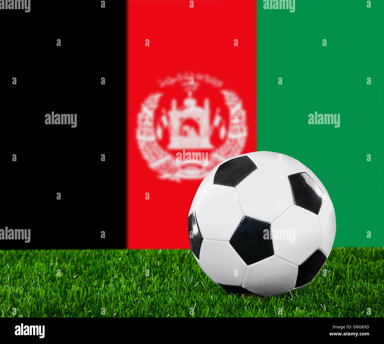 The Afghan flag Stock Photo - Alamy