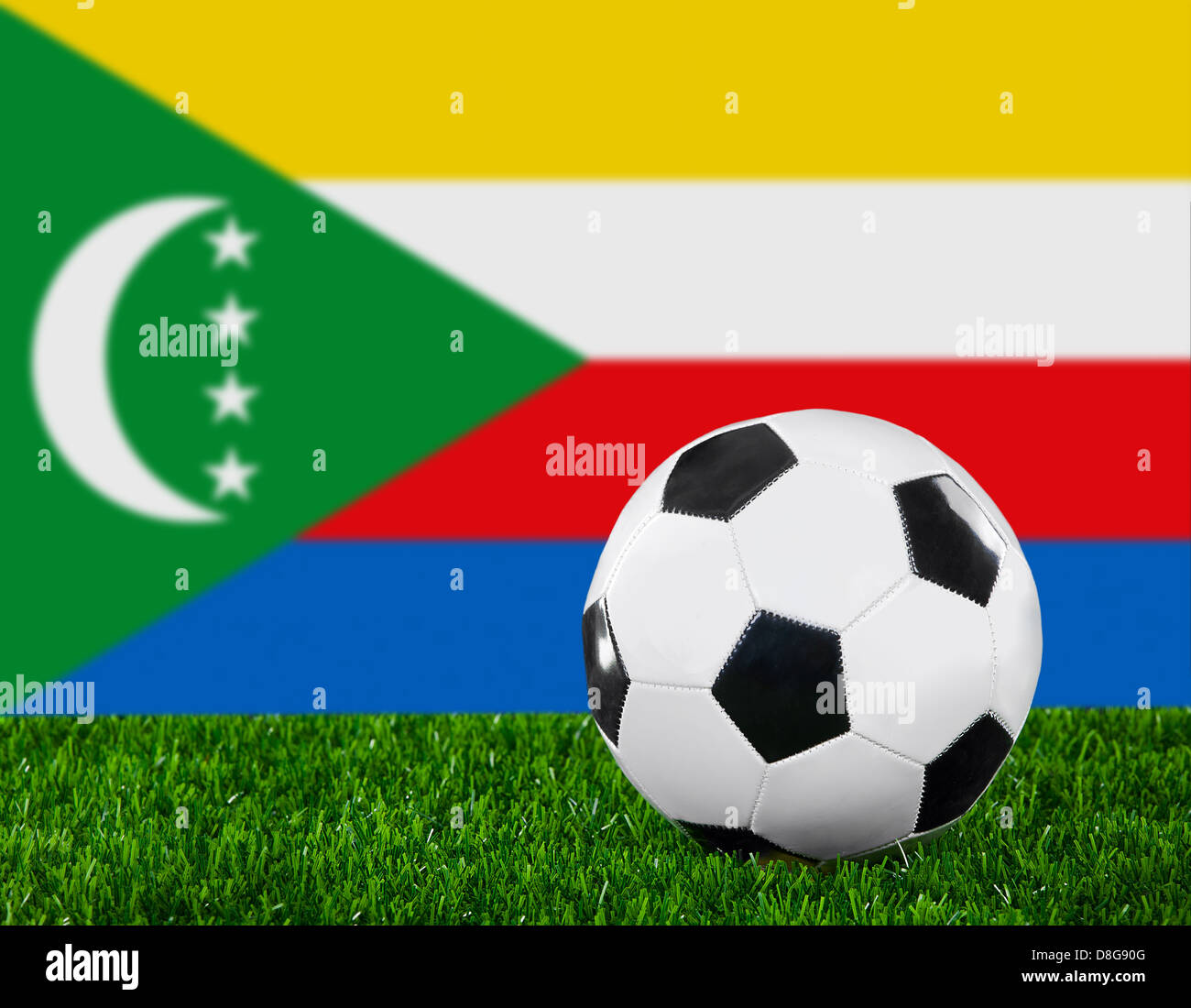 The Comoros flag Stock Photo - Alamy